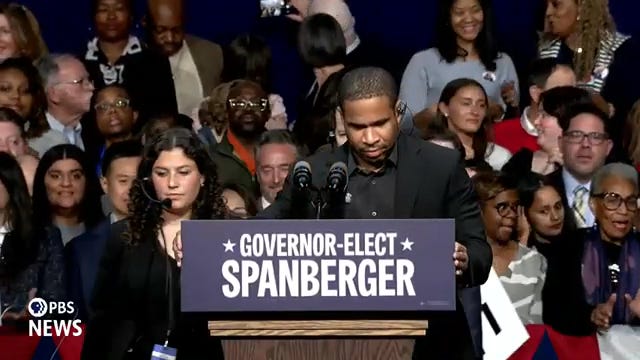 THE NEW GOVERNOR OF VIRGINIA ABIGAIL SPANBERGER ACCEPTANCE SPEECH. 11/4/25