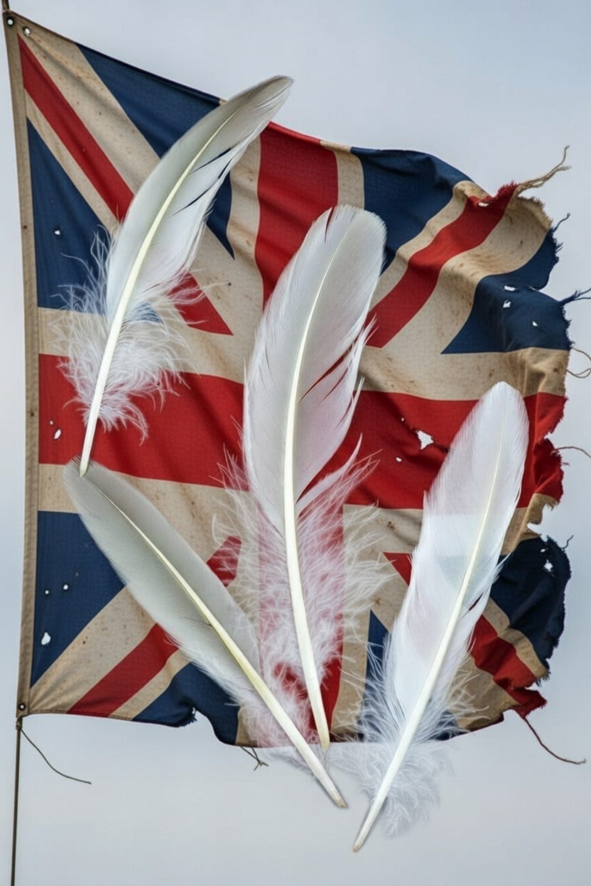 FOUR WHITE FEATHERS - by Andy Myers - Andy’s Substack