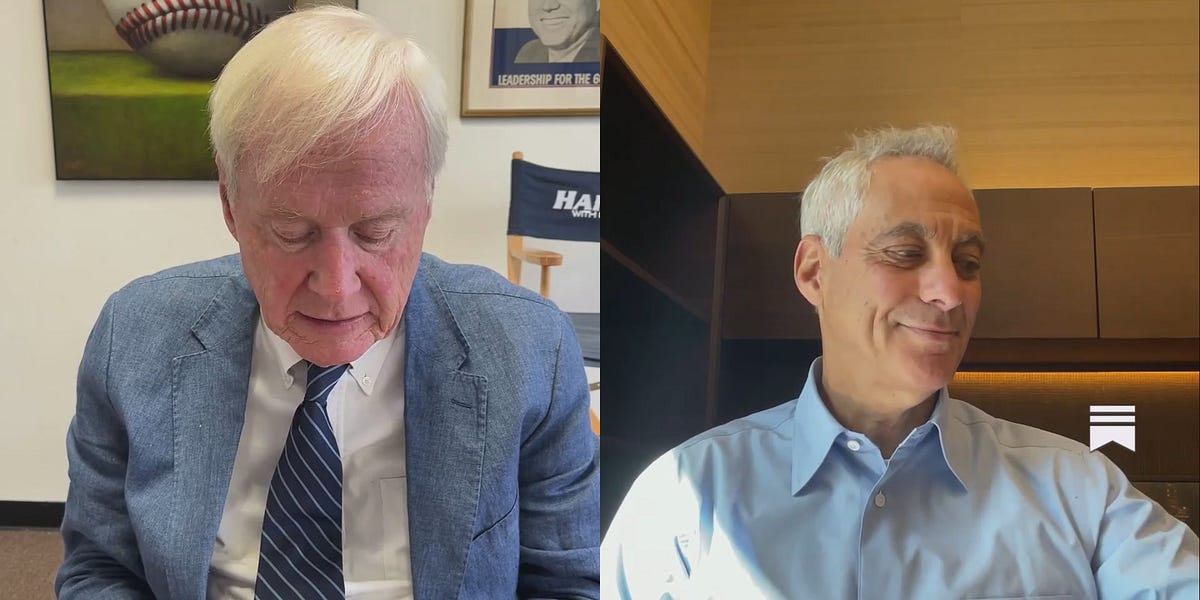 Hardball with Chris Matthews + Rahm Emanuel + Kate Andersen Brower