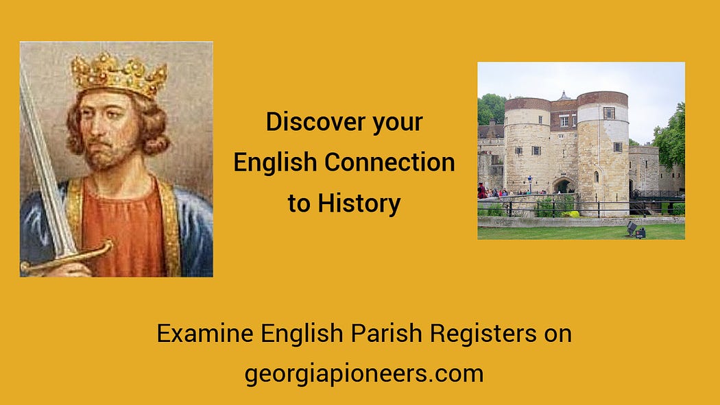 How to Discover your English Ancestors