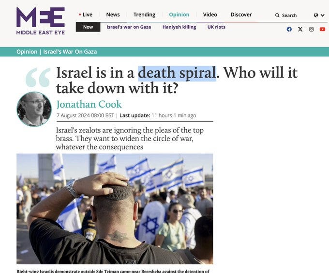 Israel's Path of Peril - Simplicius's Garden of Knowledge