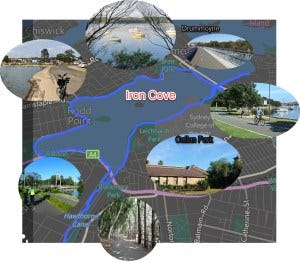 Iron Cove and Cooks River Area - CycleSydney