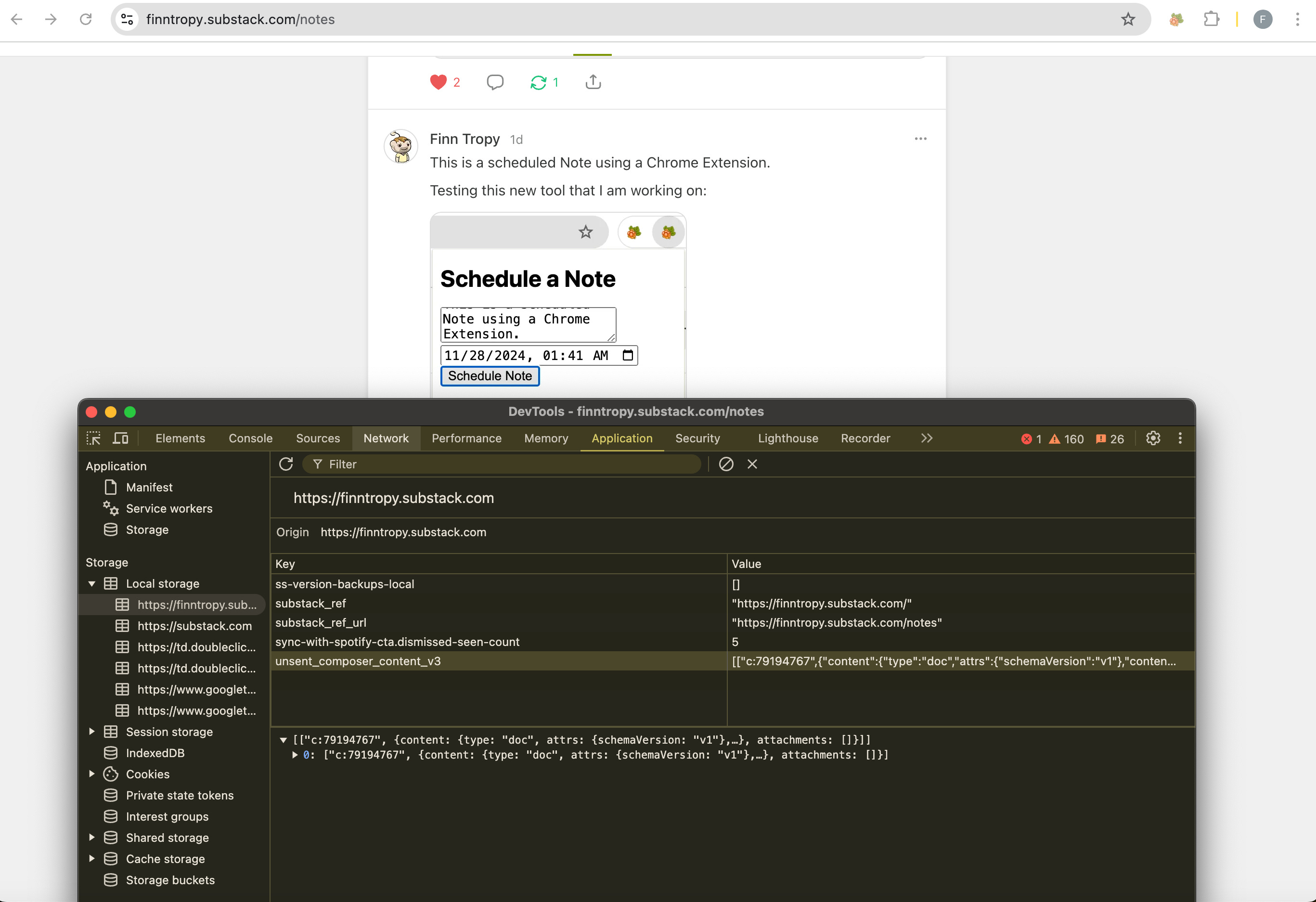How To Schedule Notes on Substack - by Finn Tropy