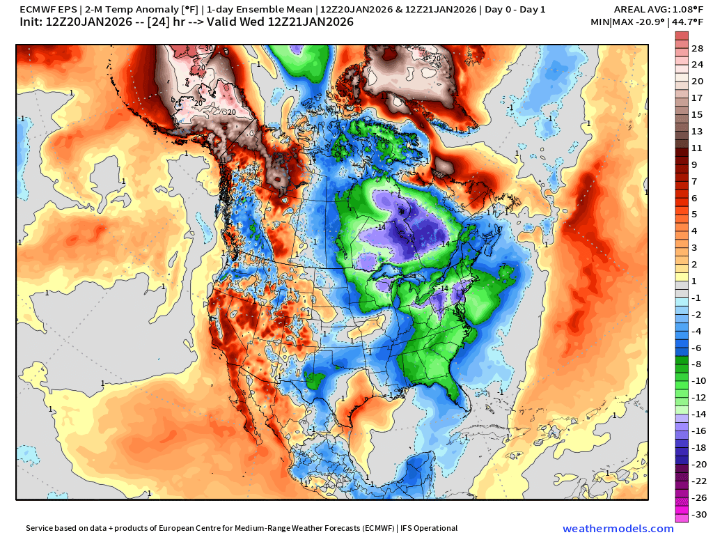 January 20, 2026 Tuesday Ice Storm Forecast