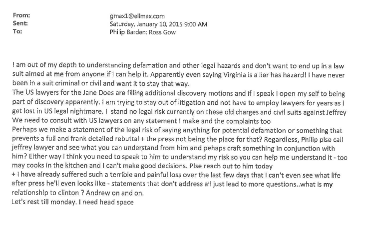 Ghislaine Maxwell's Attorney Responds to Tonight's Deposition Reveal