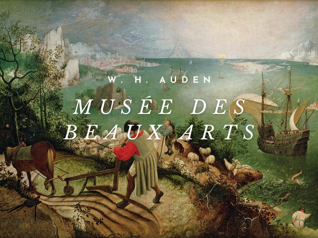 Musée des Beaux Arts — W. H. Auden - by The Rabbit Room