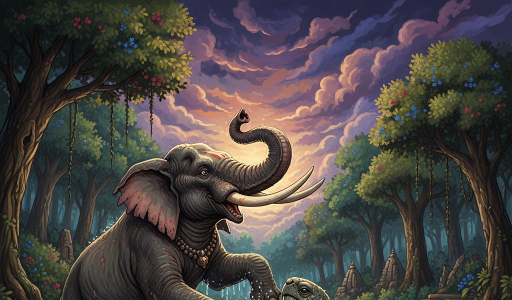 How Two Brothers Became the Elephant and Tortoise - and how Garuda made ...