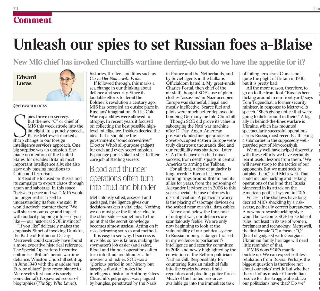 Cassandra's curse - by Edward Lucas - Active Measures