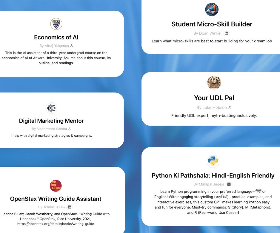 How educators are building custom GPTs
