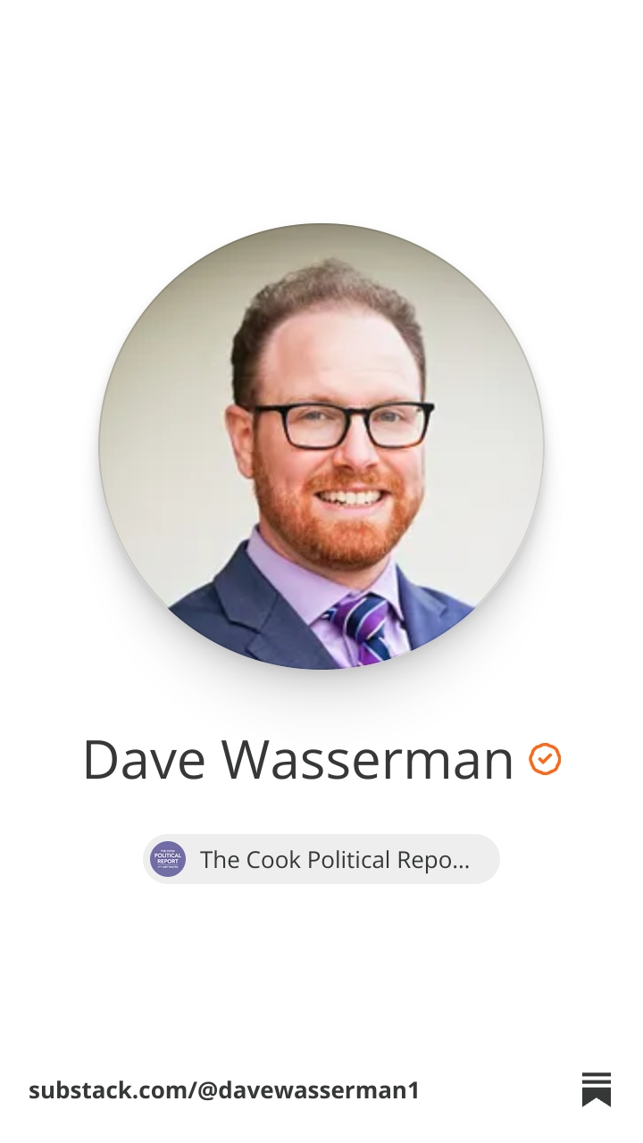 Dave Wasserman | Substack