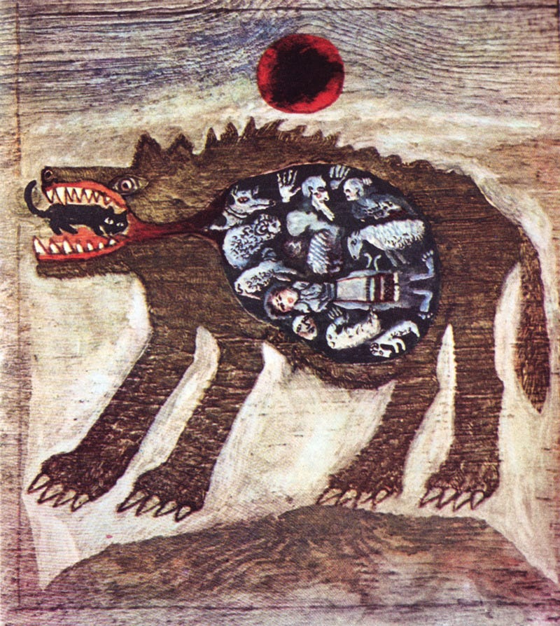 In the belly of the wolf
