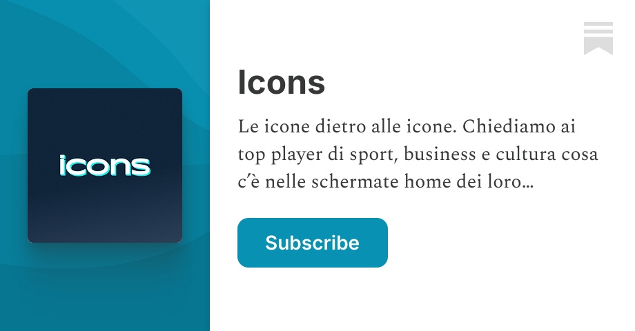 Icons | Davide Lunardelli | Substack