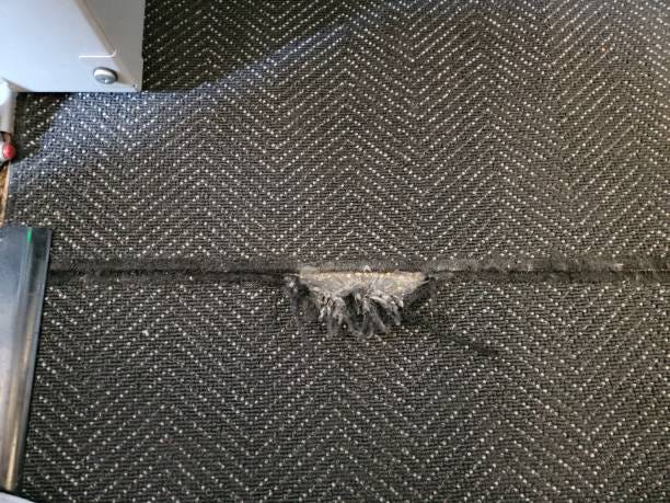 frayed carpet