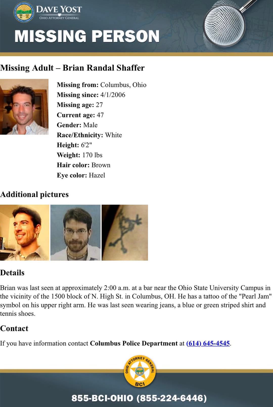 The Disappearance of Brian Shaffer - by Jeffrey Falk