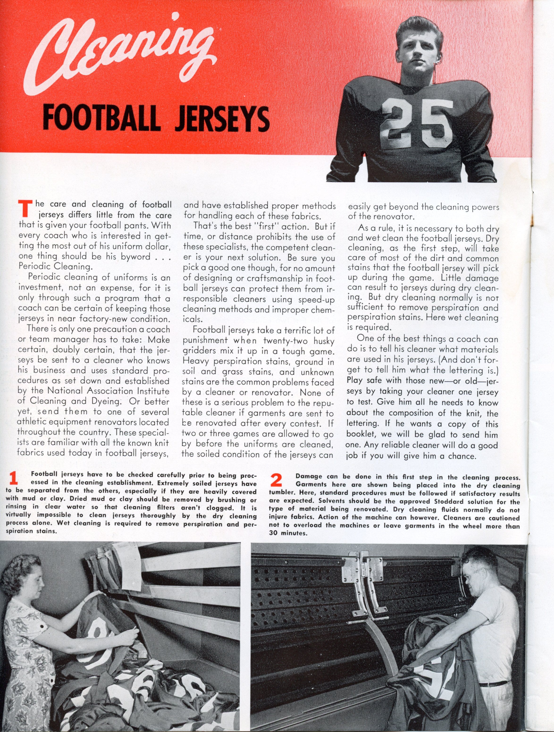 Today’s Tidbit... Best Practices in Mid-1950s Uniform Laundering