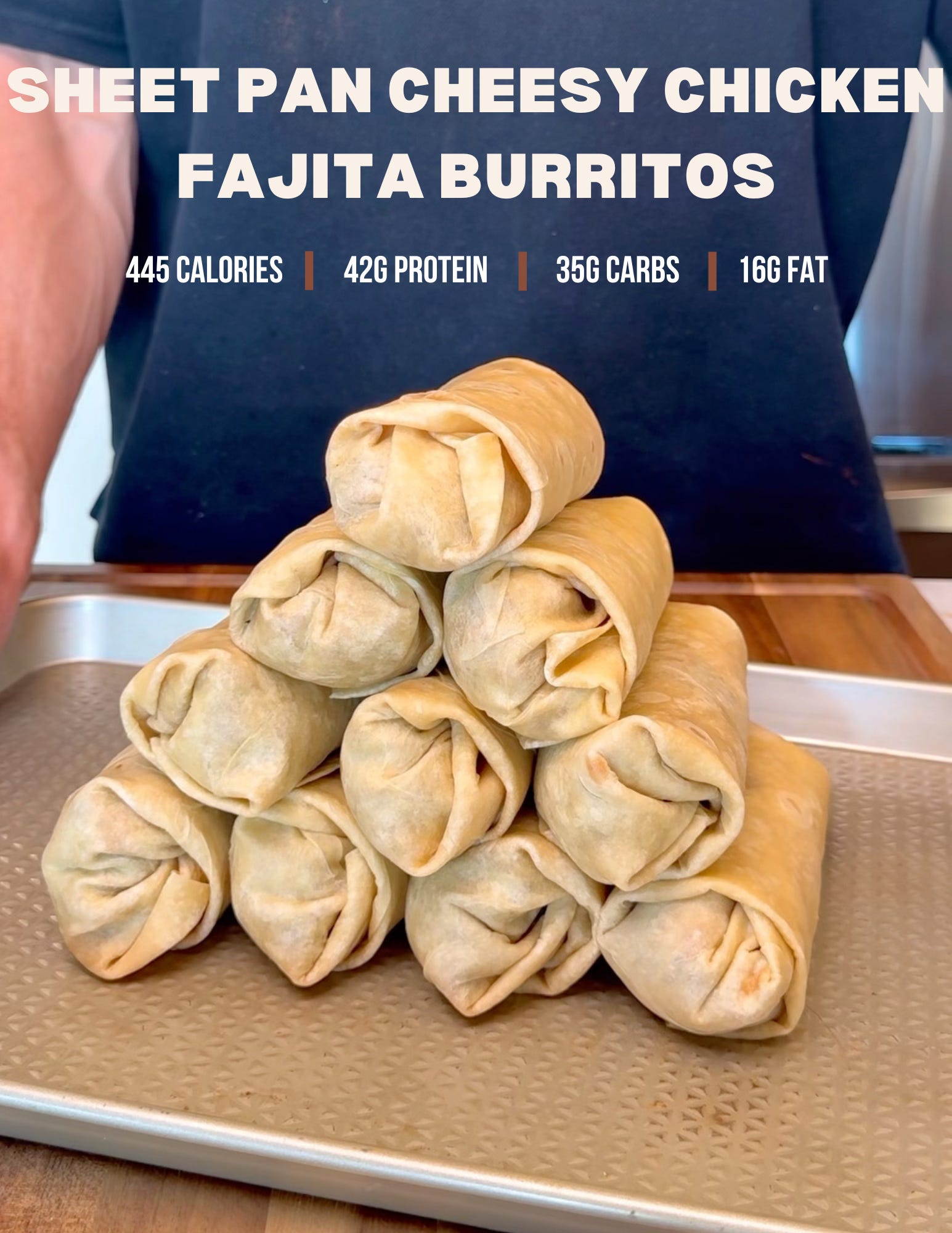 Sheet Pan Chicken Fajita Burritos & Pre-Sale Announcement