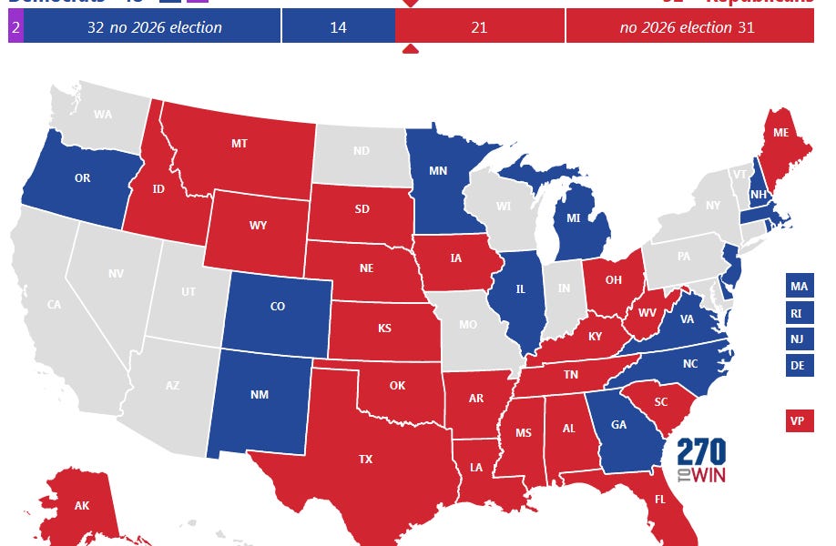 The Key Senate Races of 2026 - by Brad Van Arnum