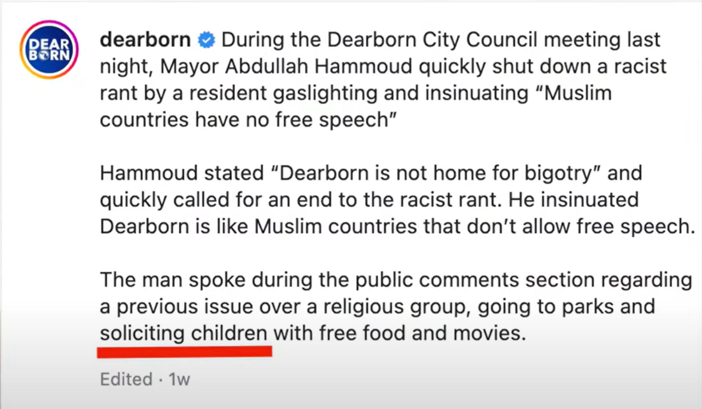 The Anti-Christian Jihad of the Mayor of Dearborn