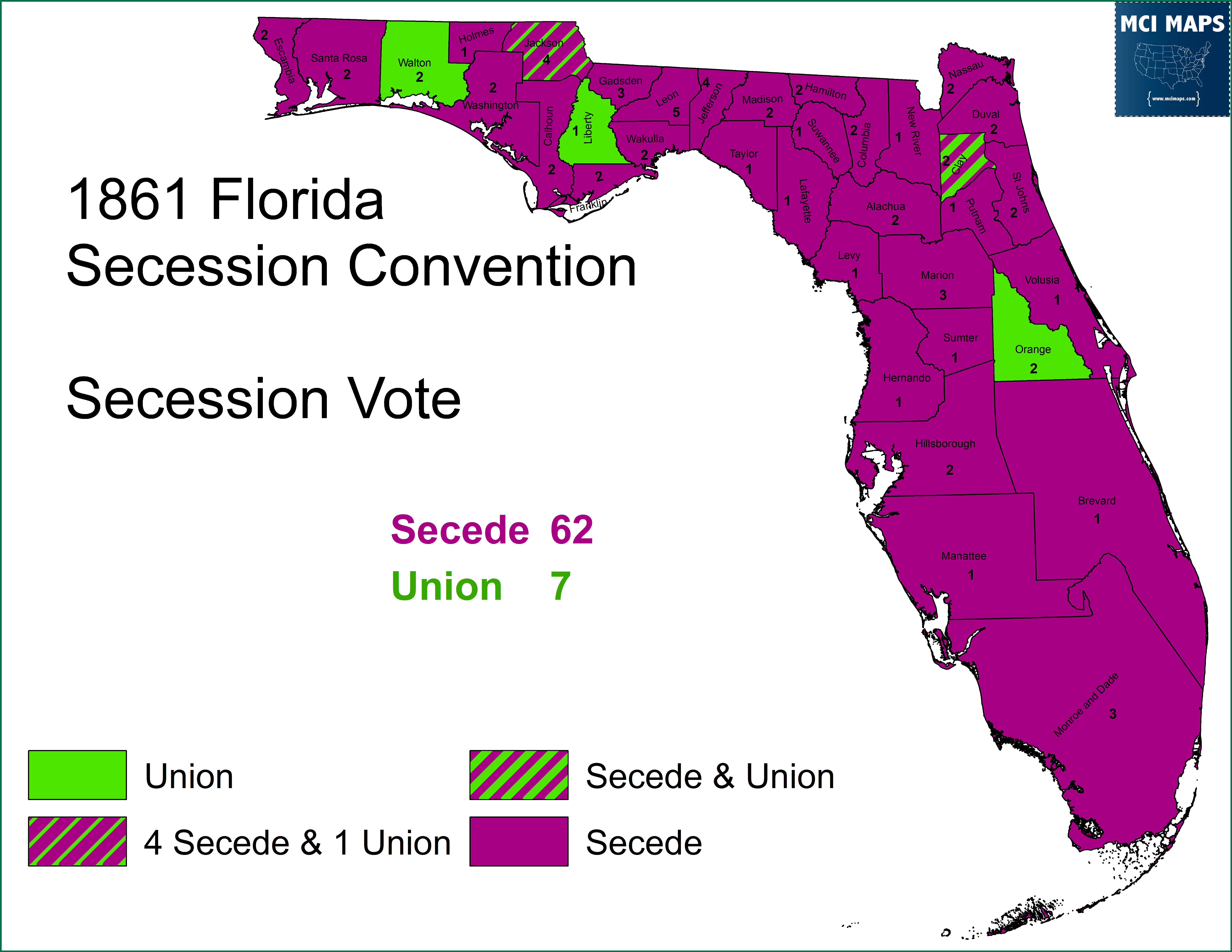 Issue #268: On this Day in 1861 - How Slavery drove Florida to Secede ...