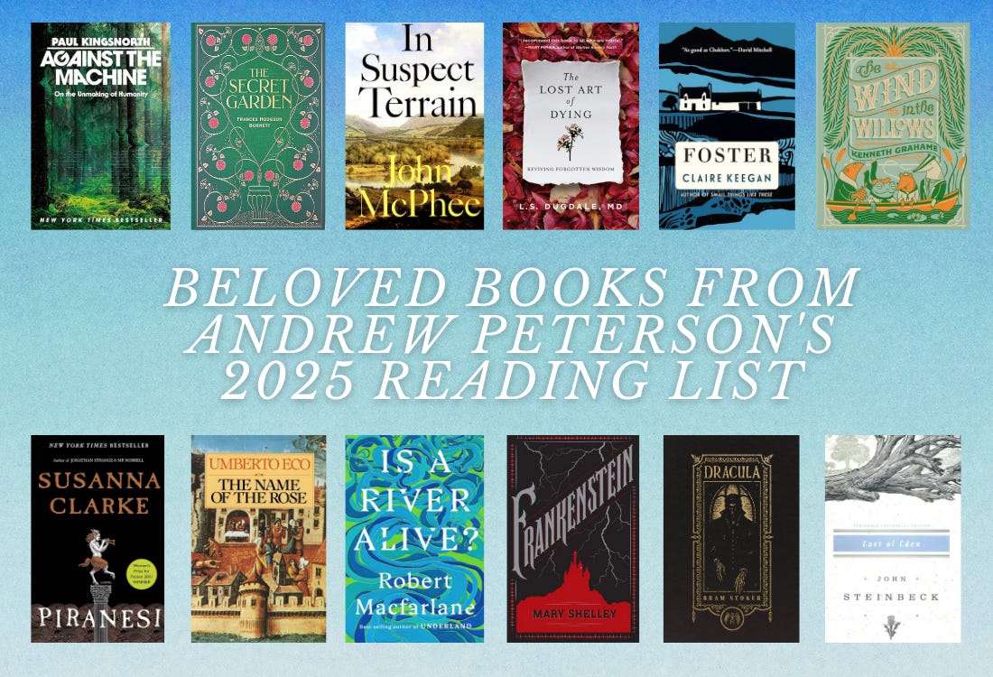 Beloved Books from Andrew Peterson's 2025 Reading List