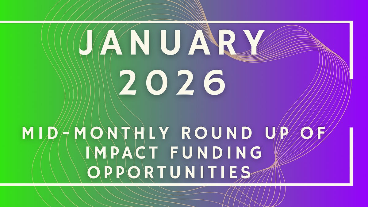 Mid-January Update: 62 New Funding Opportunities!