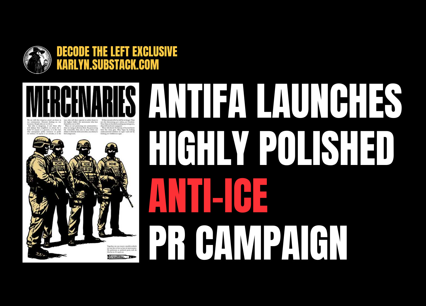 Antifa Launches Highly Polished Anti-ICE PR Campaign (Exclusive)