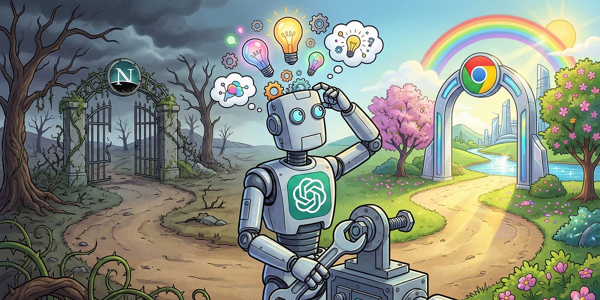 Bolting AI vs Reimagining, And Will OpenAI End Up Like Netscape