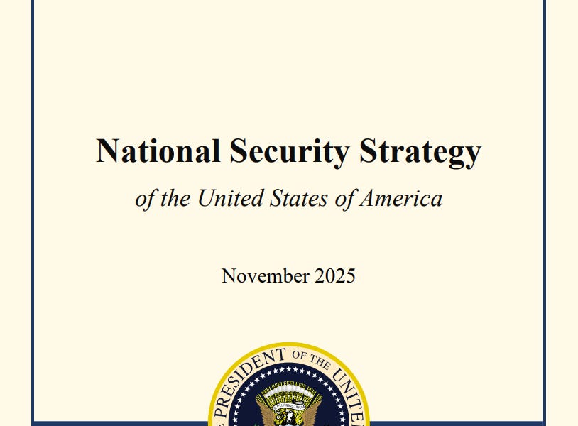 The New US National Security Strategy