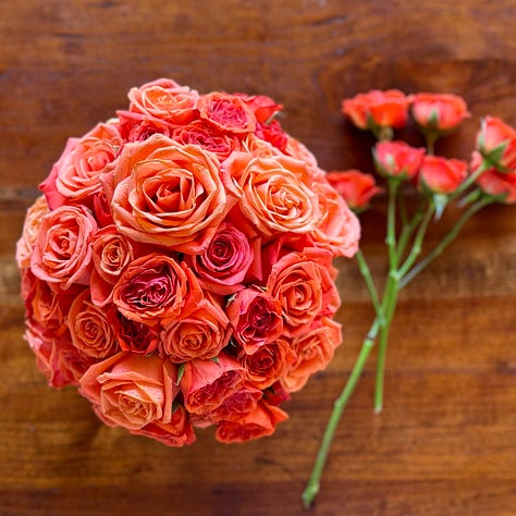 DIY: Pavé style rose arrangement - by Jasmine Neal