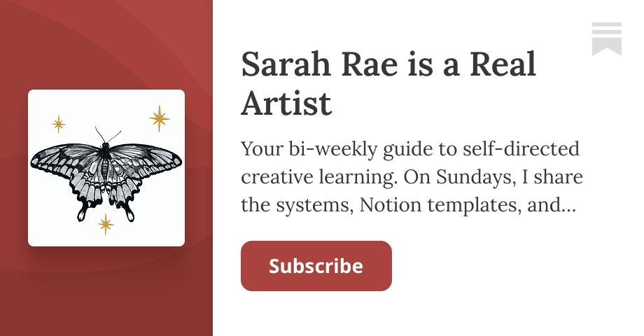 Sarah Rae is a Real Artist | Substack