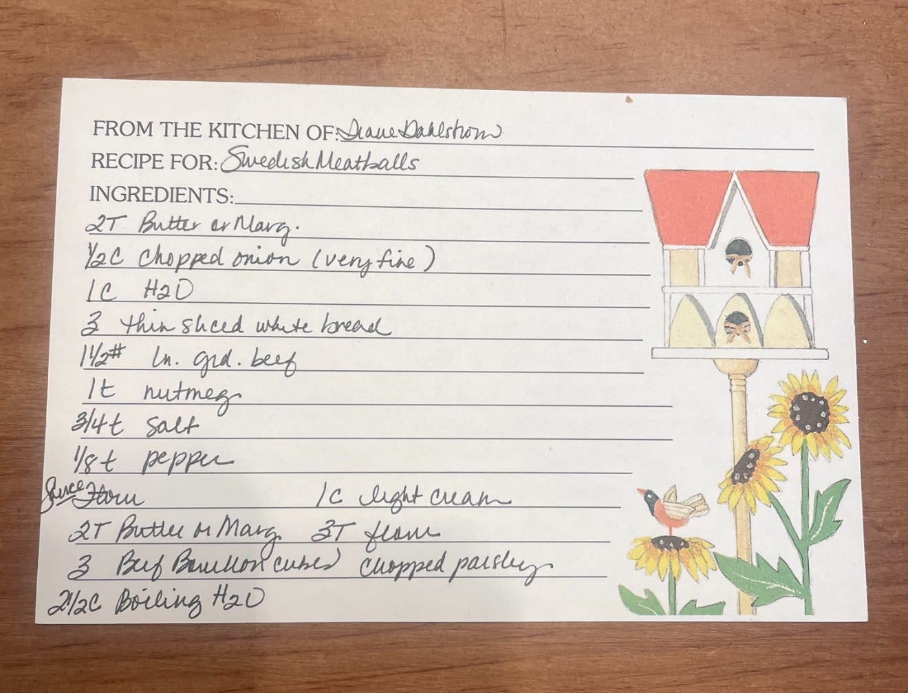 A Swedish Menu - by Zoe Barrie Soderstrom