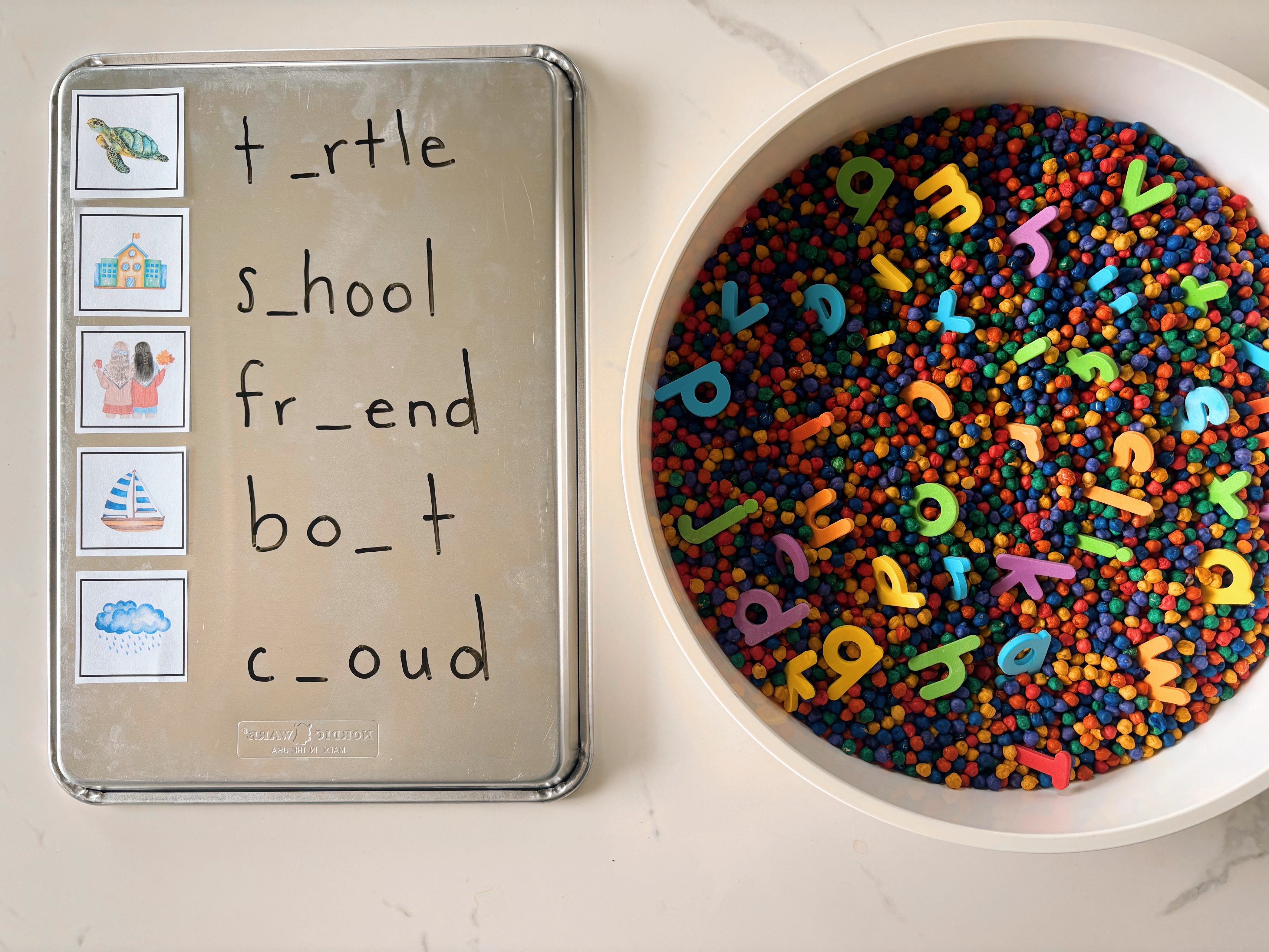 Magnetic Letter Match - by Wendy | Ohhappyplayday
