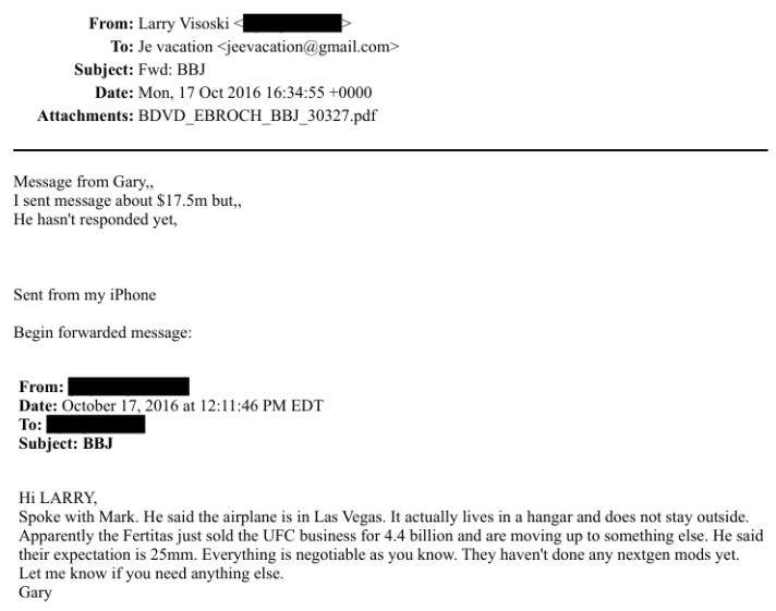 Jeffrey Epstein wanted Fertitta planes & Joe Rogan. They all said no.