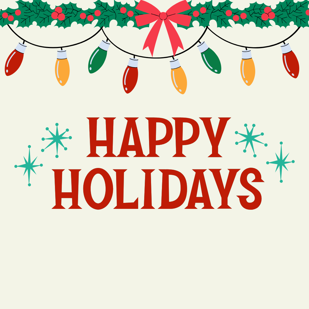 Happy Holidays -- and See You in 2026!