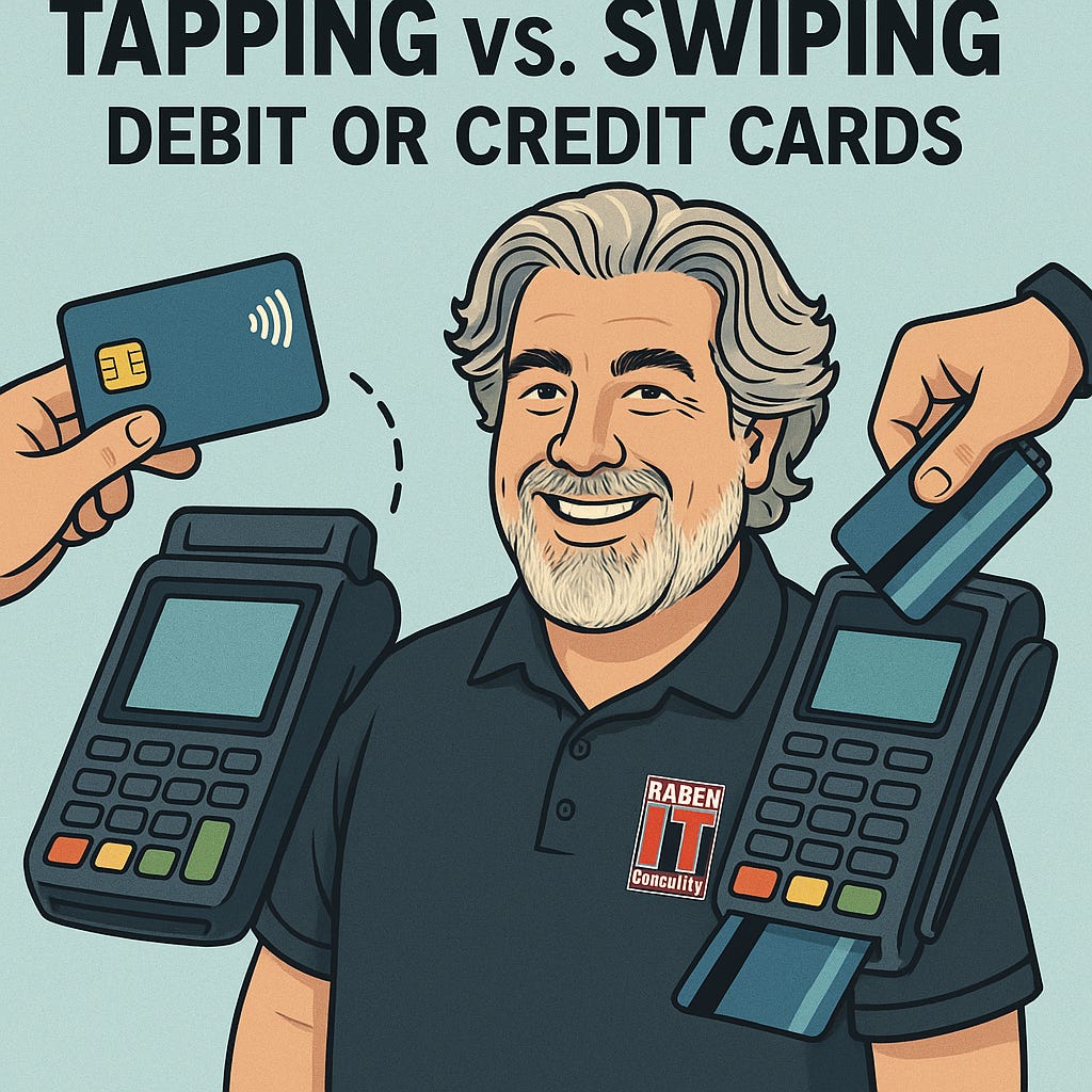 Tapping vs. Swiping Debit or Credit Cards - by Jeff Raben