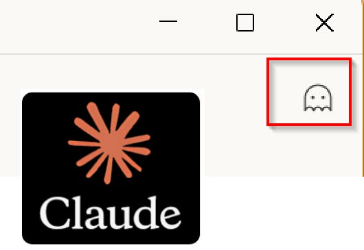 Claude Desktop just add Incognito mode (aka “Private Chat”) feature