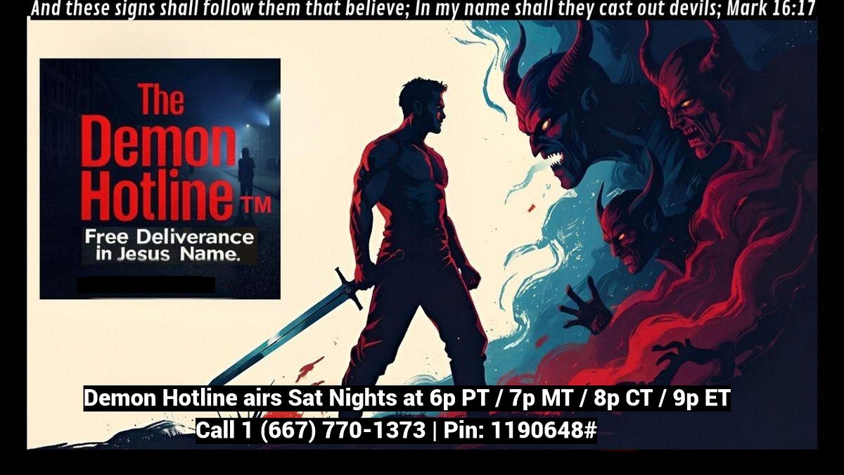 Demon Hotline Tonight 6p PT / 9p ET