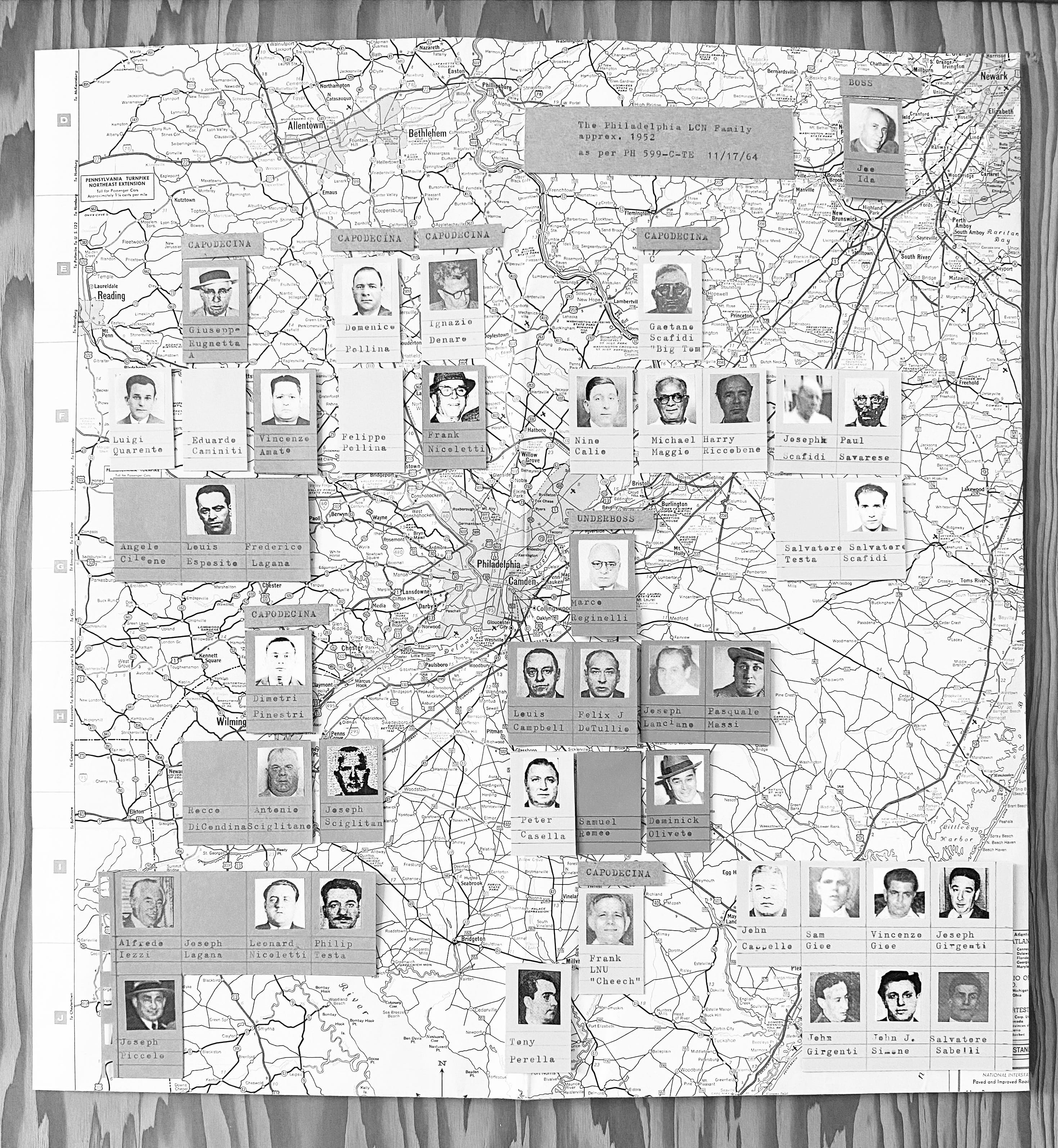Philadelphia Family Chart - 1952 - by Ben Sangster