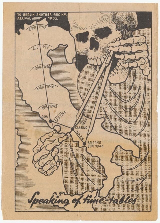 Maps in airborne leaflet propaganda during WWII