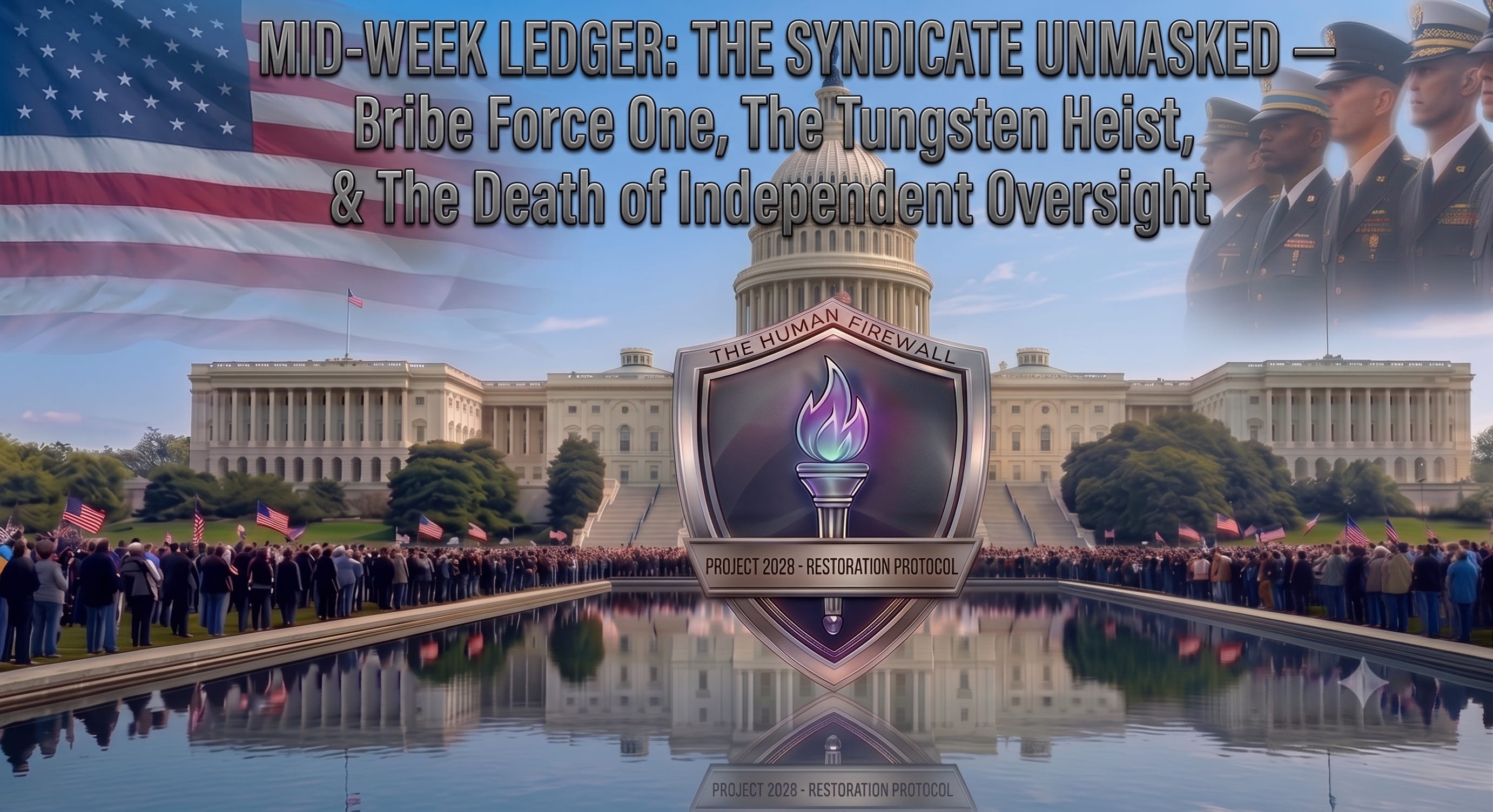 MID-WEEK LEDGER: THE SYNDICATE UNMASKED — Bribe Force One, The Tungsten ...