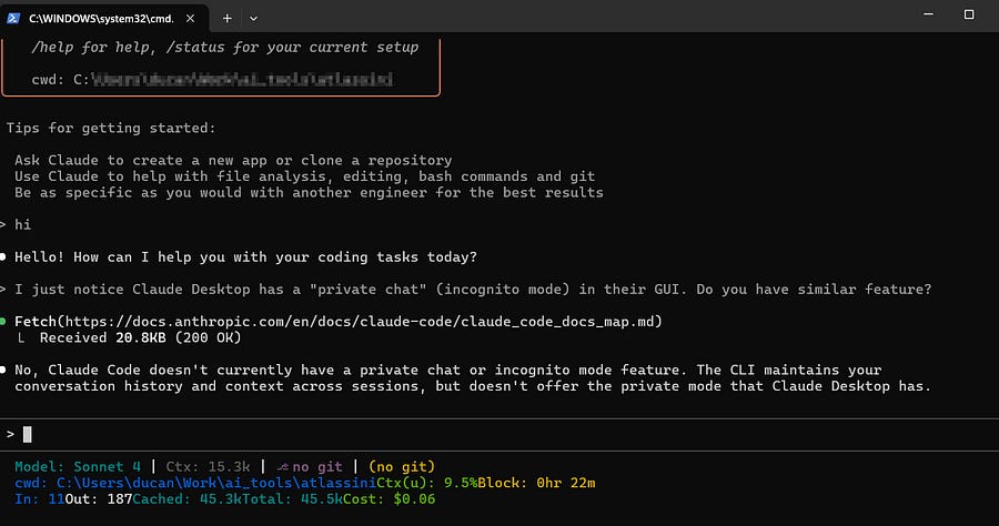 Claude Desktop just add Incognito mode (aka “Private Chat”) feature