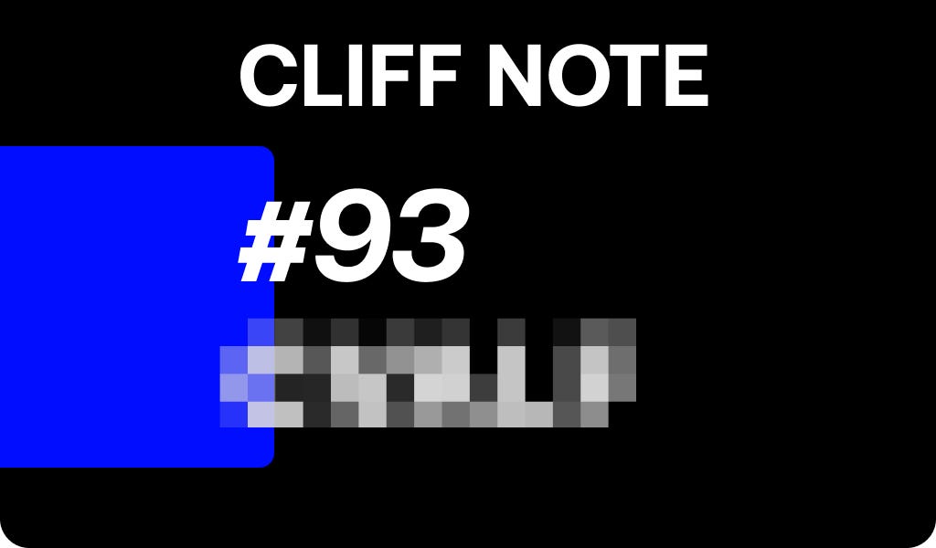 Cliff Note #93 - by MS Microcaps LLC