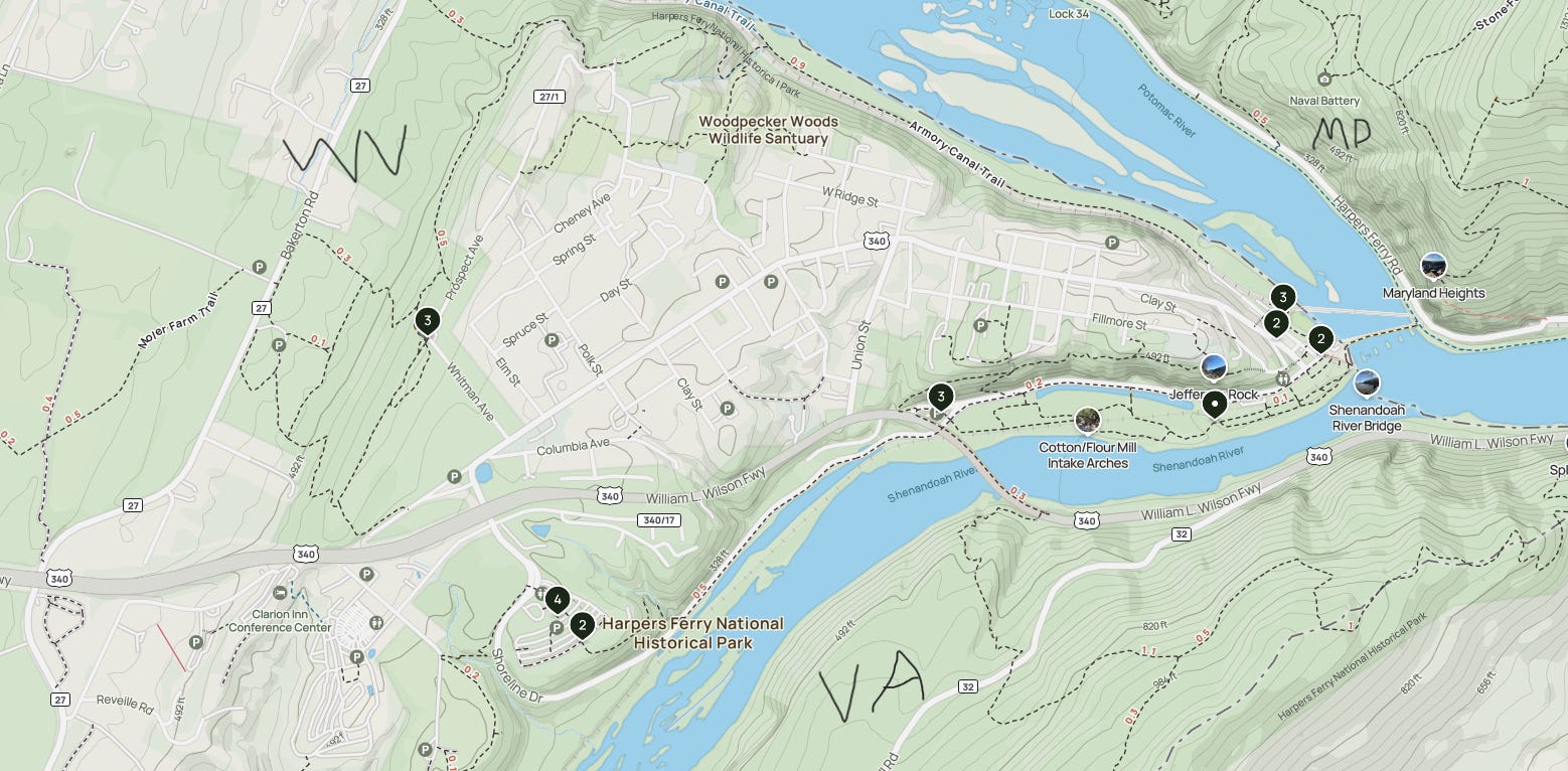 Eliminating West Virginia as a State for the Appalachian Footpath Box
