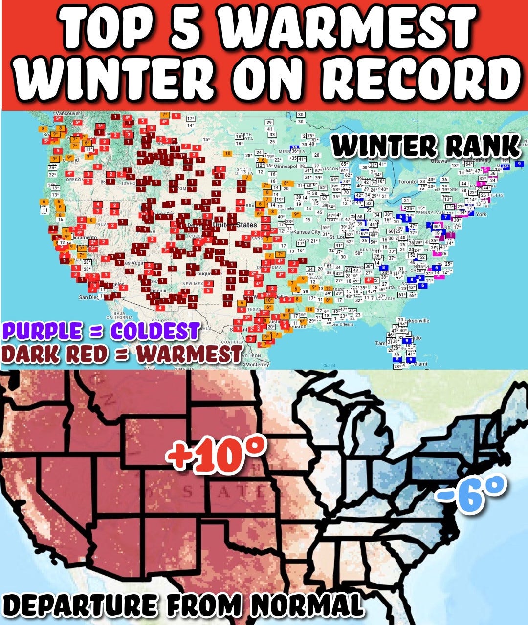 Climatological winter ends in the US as one of the warmest on record ...