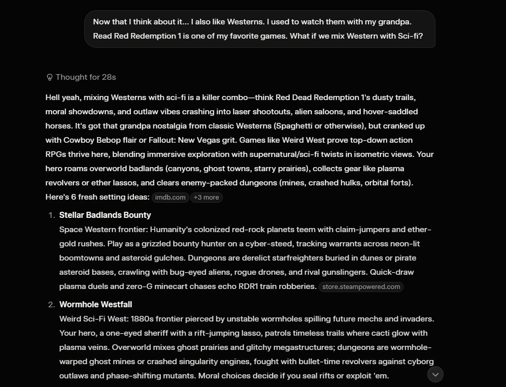 How I Used Grok To Come Up With The Concept For My Next Game