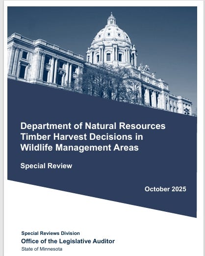 MN OLA ponders whether DNR has met statutory requirements to harvest ...