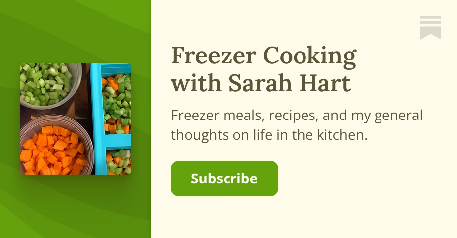 About - Freezer Cooking with Sarah Hart