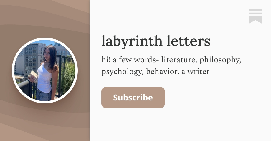 labyrinth letters | Substack