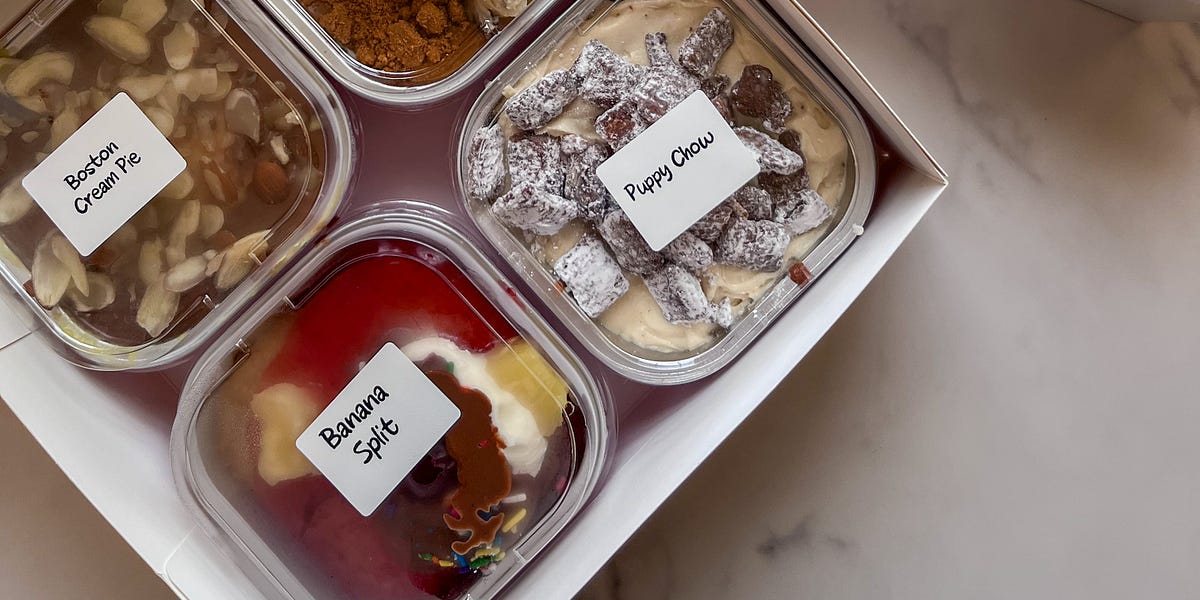 Mini Cake Flight Boxes- The Munchie Box - by Rachael Cirasa