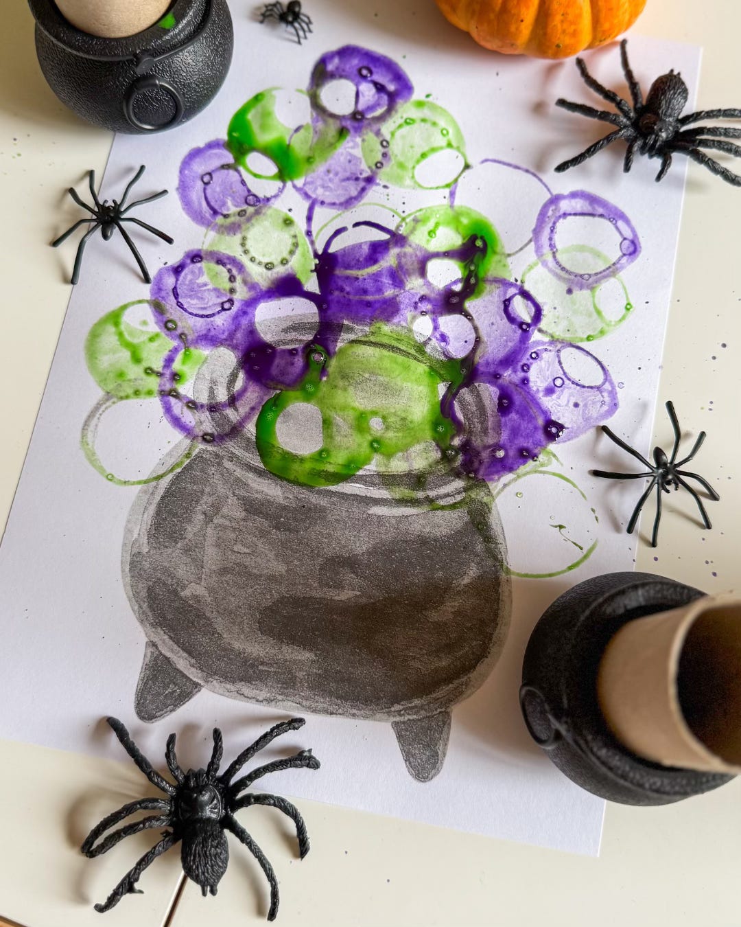 Day 2 of Halloween Activities - Bubbling Cauldron